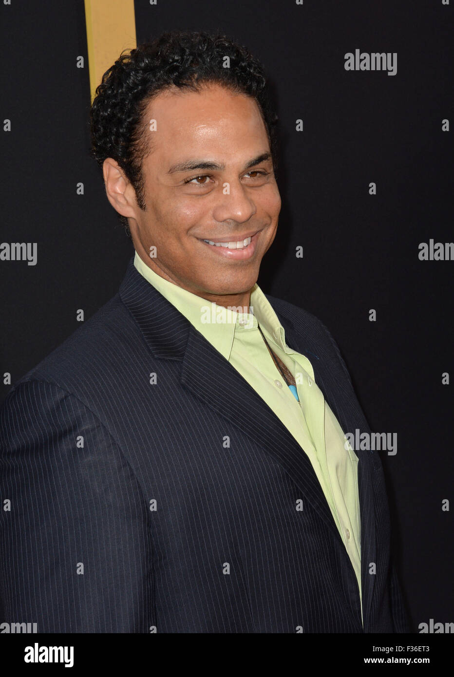 LOS ANGELES, CA - JULY 30, 2015: Adam Lazarre-White at the world ...