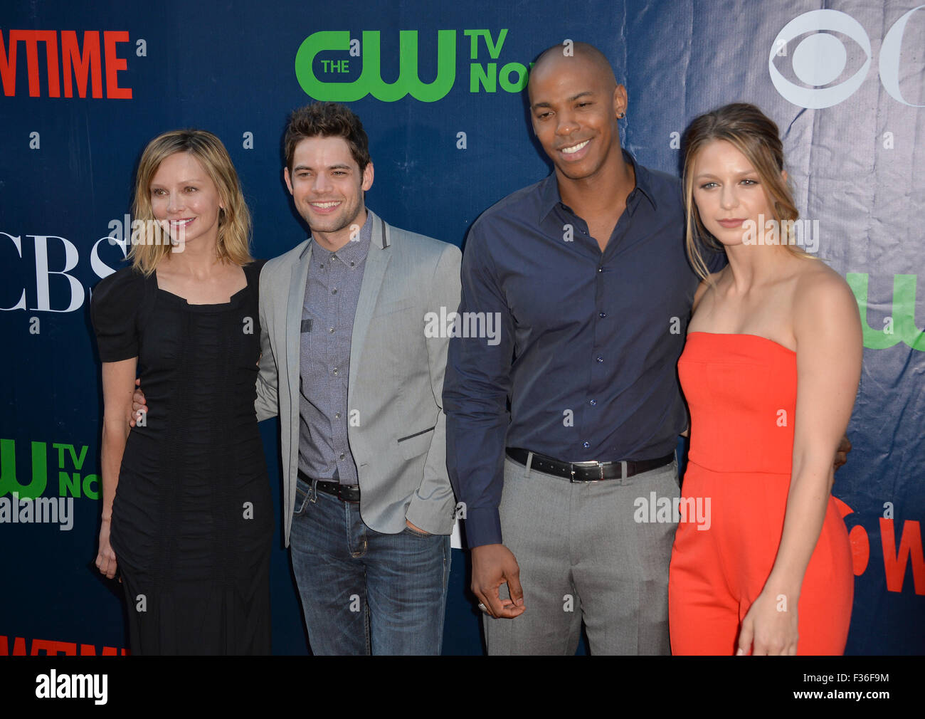 LOS ANGELES, CA - AUGUST 10, 2015: Calista Flockhart (left), Jeremy ...