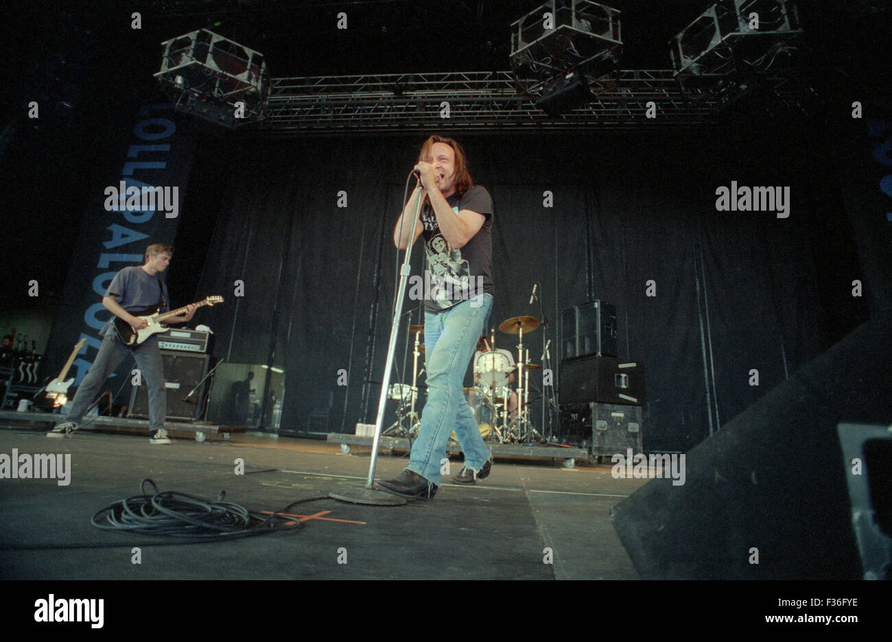 David Yow, of the Jesus Lizard, performs during the 1995 Lollapalooza ...