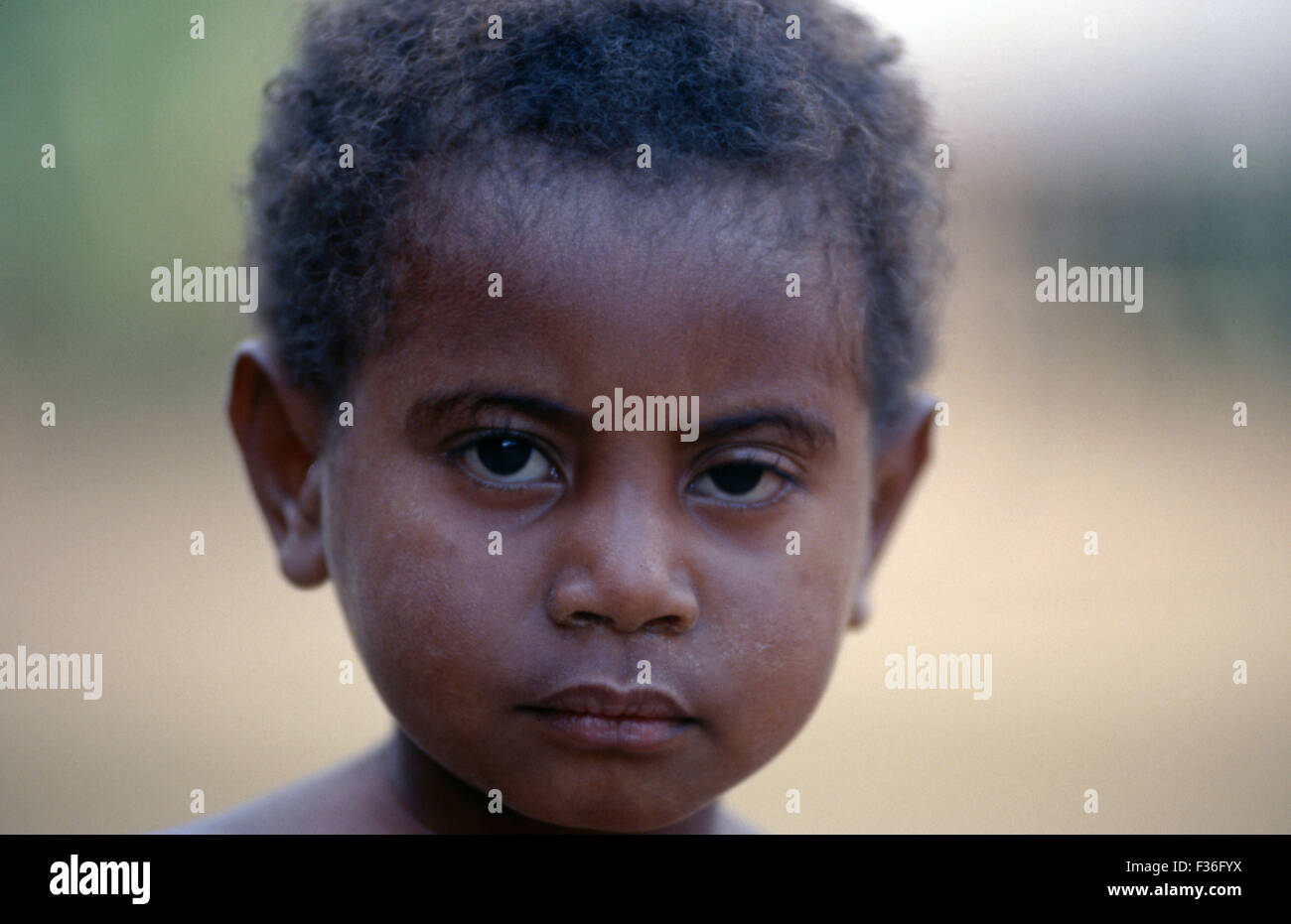 PORTRAIT OF YOUNG NEW GUINEA BOY, MENARI, CENTRAL PROVINCE, KOKODA ...