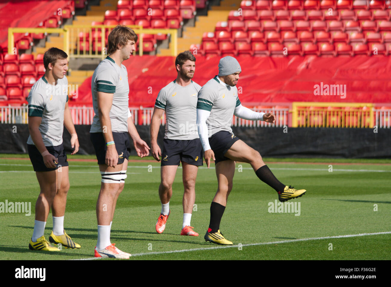 Gateshead, UK. 30 September, 2015. South Africa training, Rugby World ...
