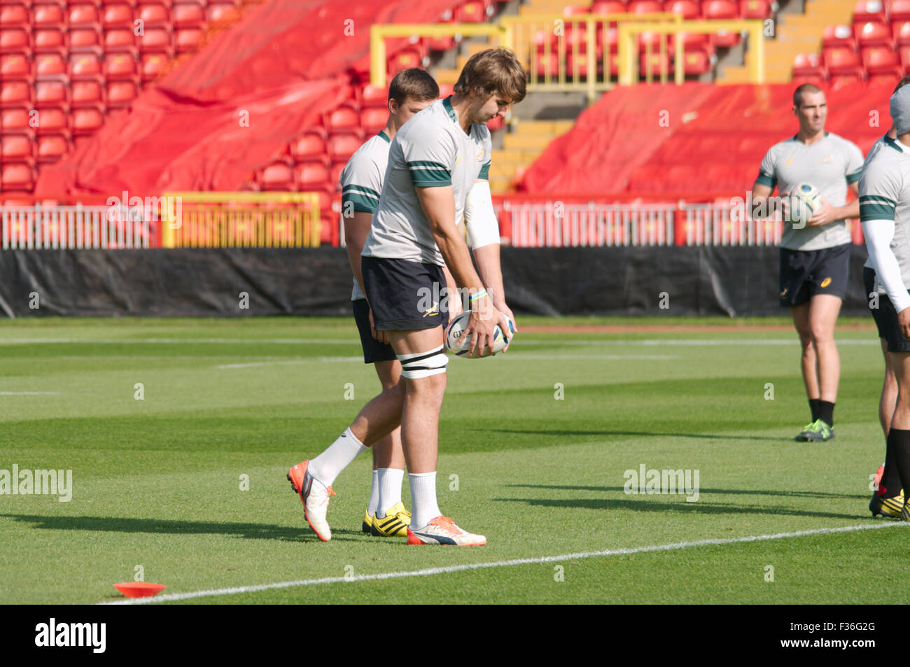 Gateshead, UK. 30 September, 2015. South Africa training, Rugby World ...