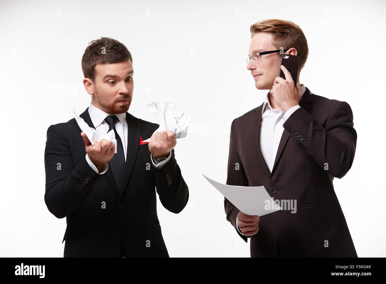 two businessmen arguing Stock Photo - Alamy