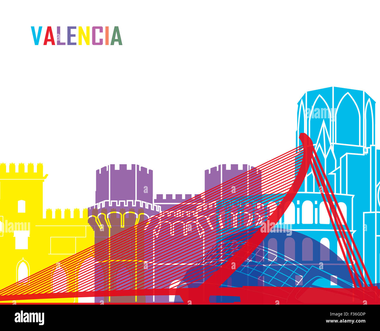 Valencia vector hi-res stock photography and images - Alamy