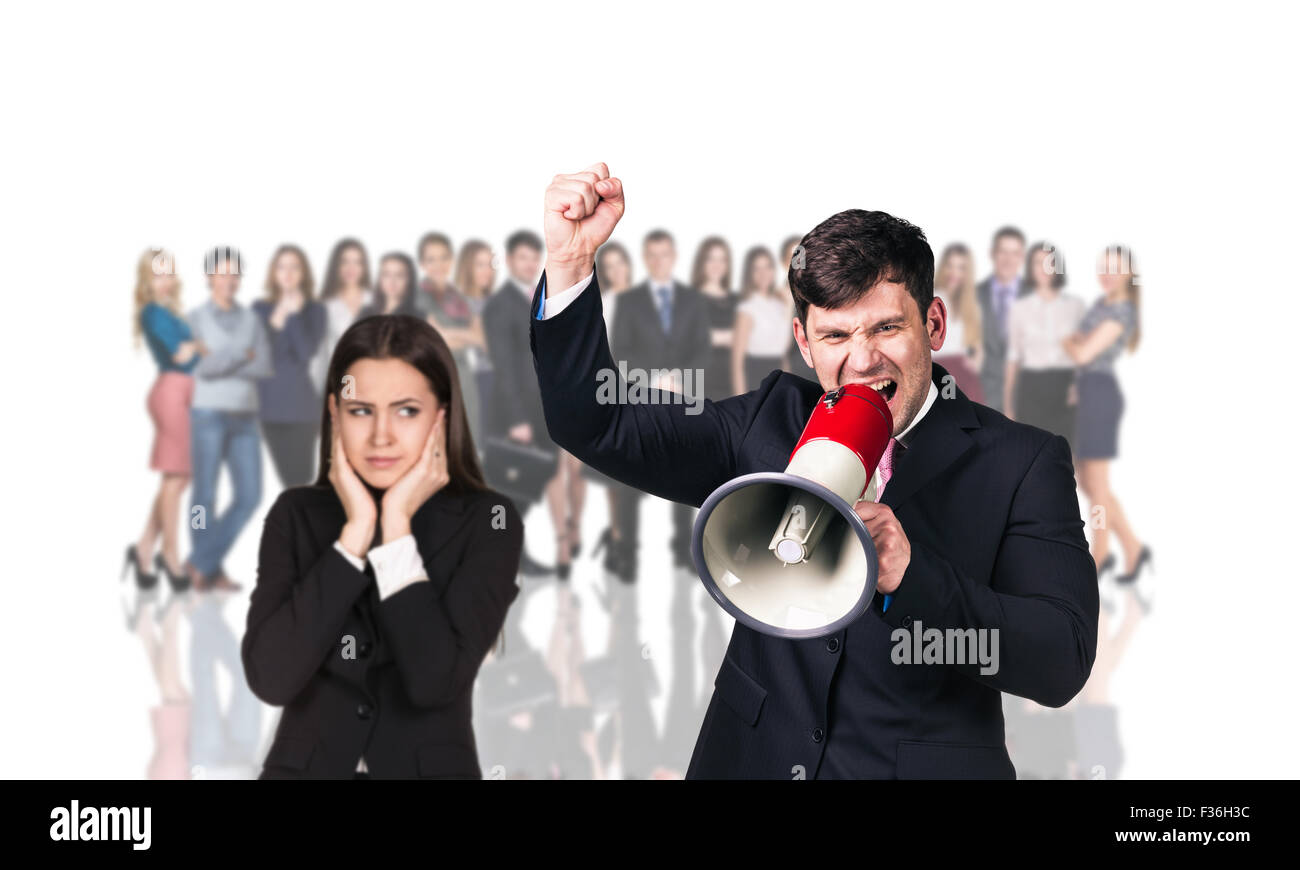 Businesspeople foreground on the blurred people Stock Photo - Alamy