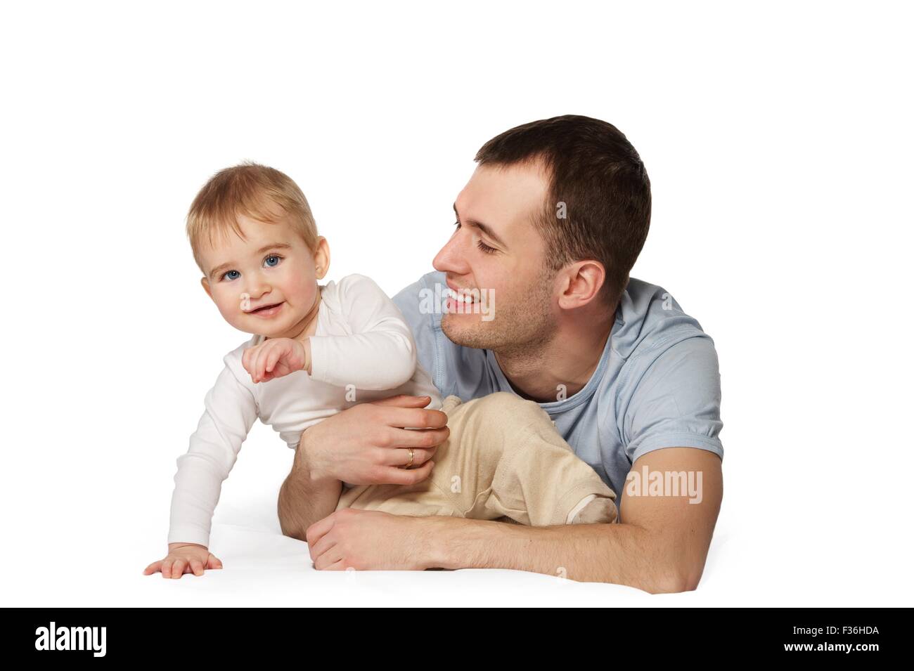 Father care baby Cut Out Stock Images & Pictures - Alamy