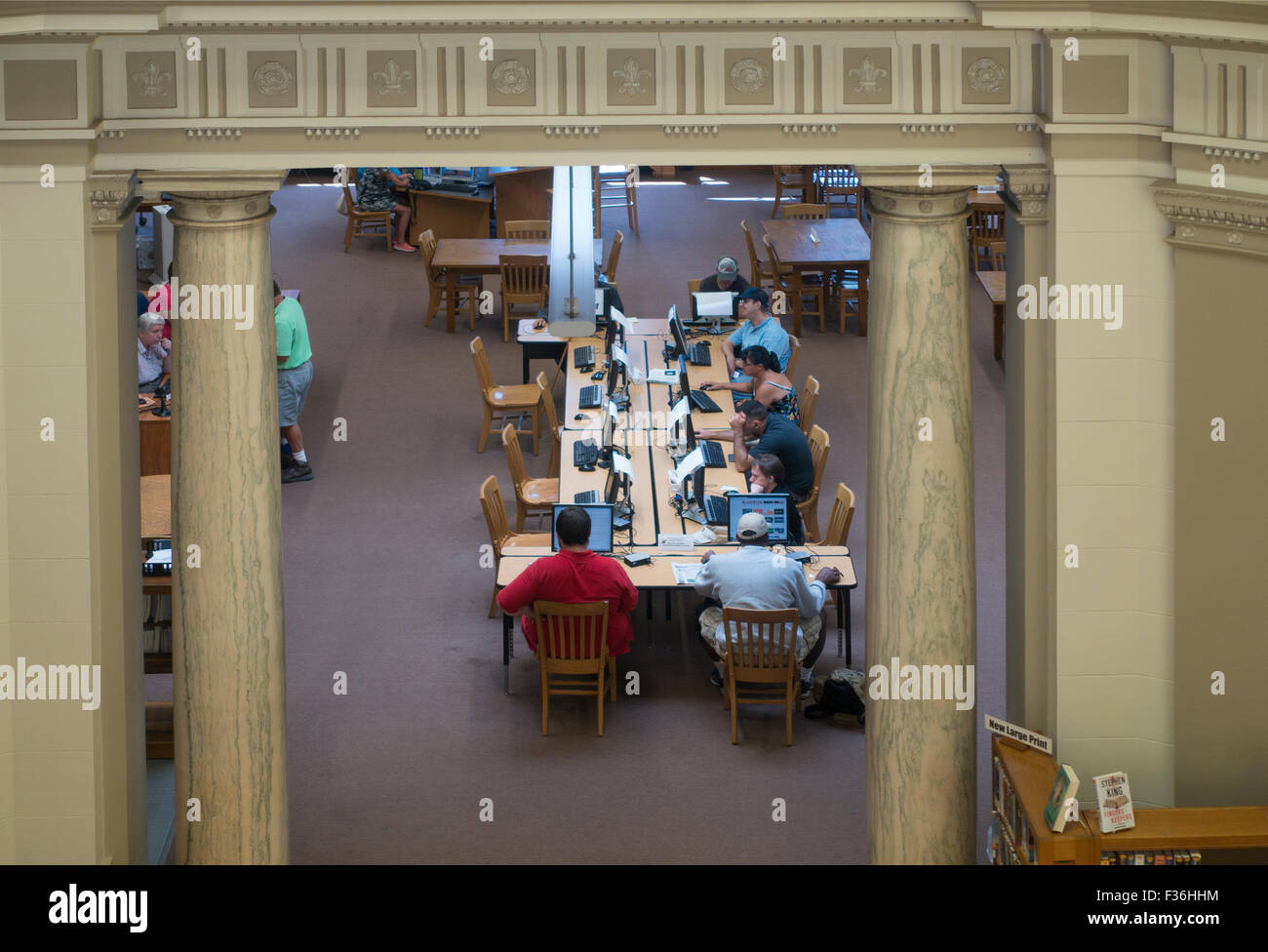 Manchester public library New Hampshire building Stock Photo - Alamy