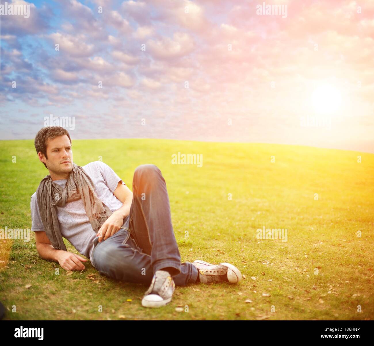 Handsome man outdoors Stock Photo - Alamy