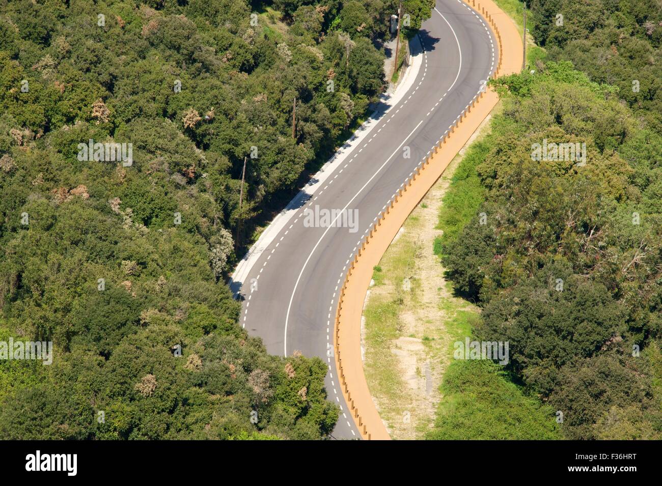 View to the road from the top Stock Photo - Alamy