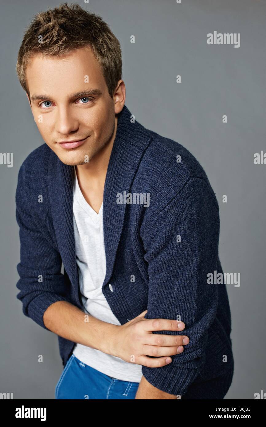Handsome young man Stock Photo - Alamy