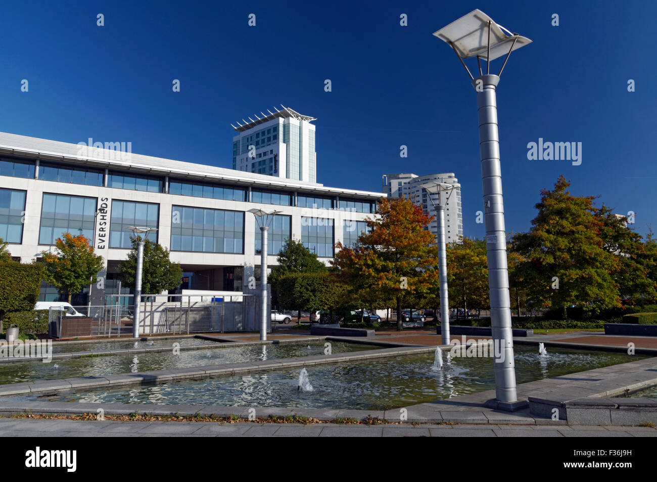 Callaghan Square and Raddison Blu hotel, Cardiff, Wales Stock Photo - Alamy