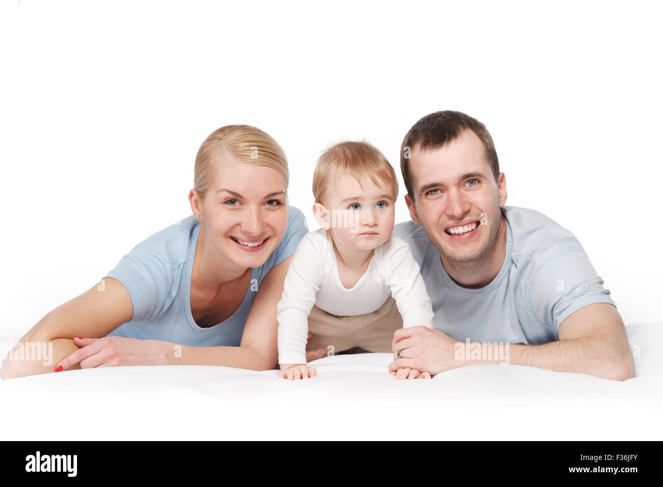 Happy family play together Cut Out Stock Images & Pictures - Alamy