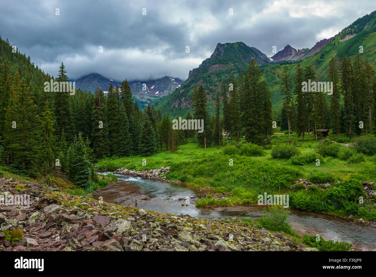 mountain,river and forest Stock Photo - Alamy