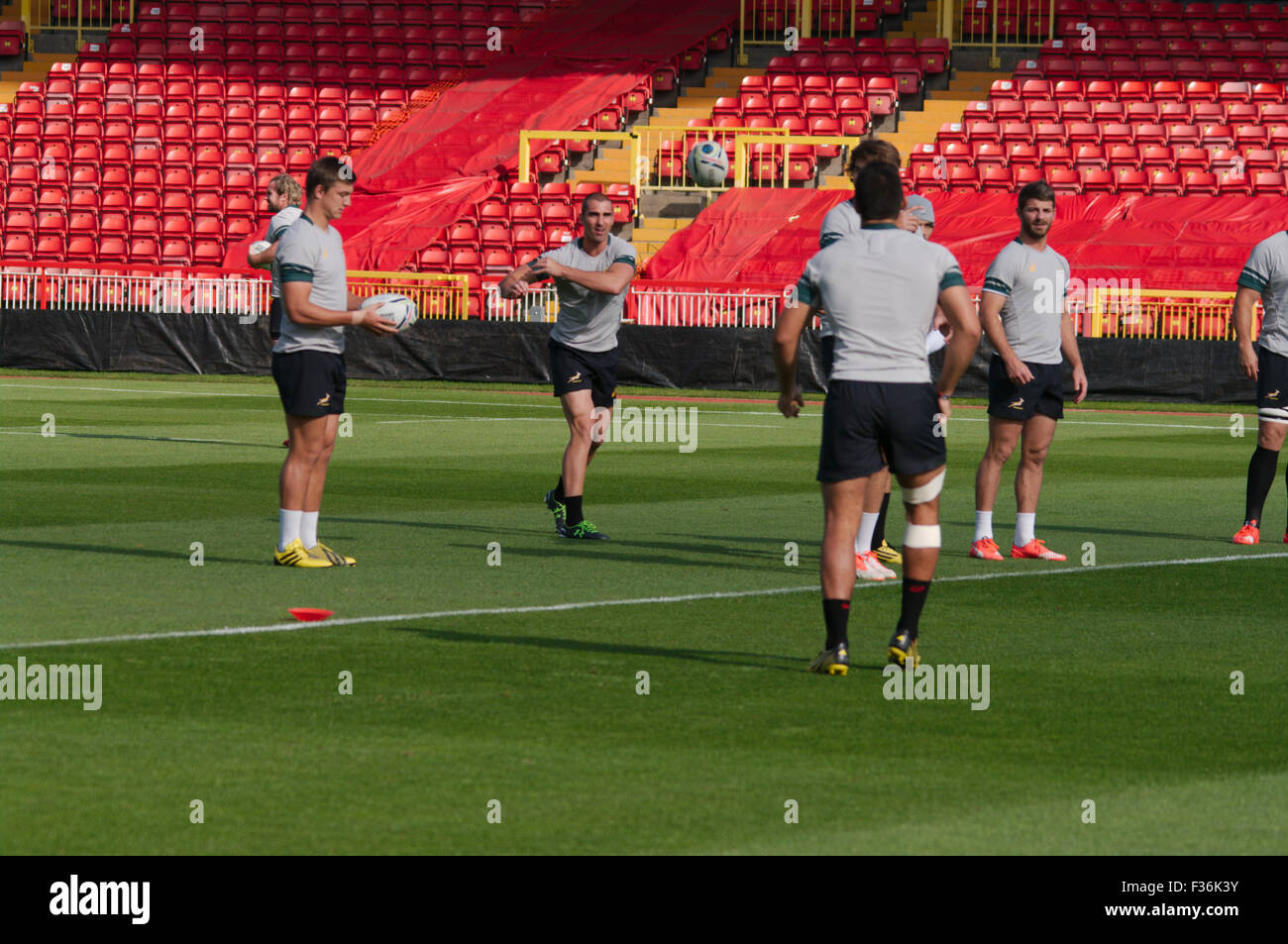 Gateshead, UK. 30 September, 2015. South Africa training, Rugby World ...