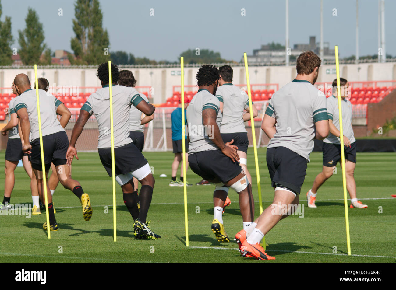 Gateshead, UK. 30 September, 2015. South Africa training, Rugby World ...