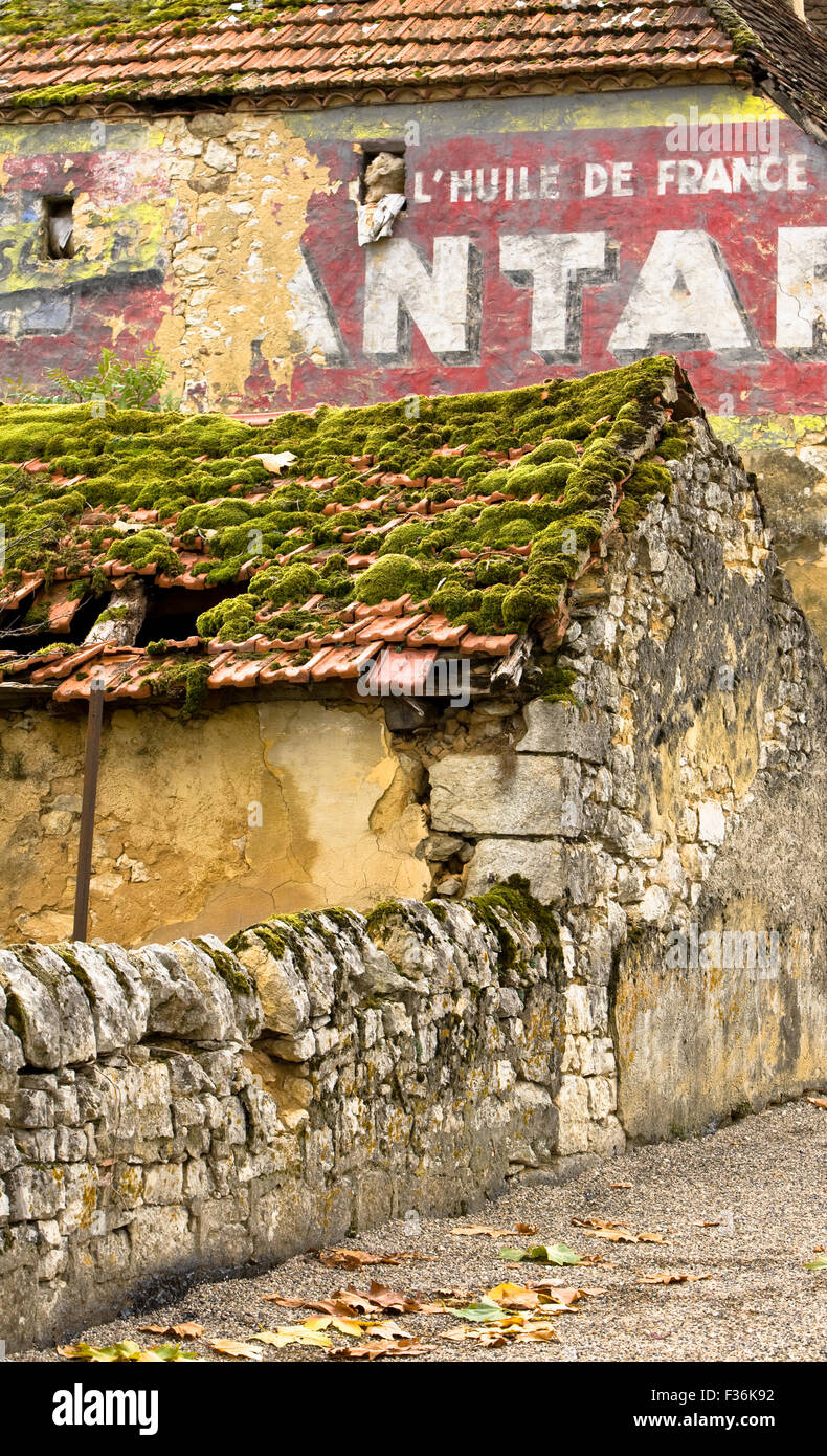 Old stone wall and buildings Stock Photo - Alamy