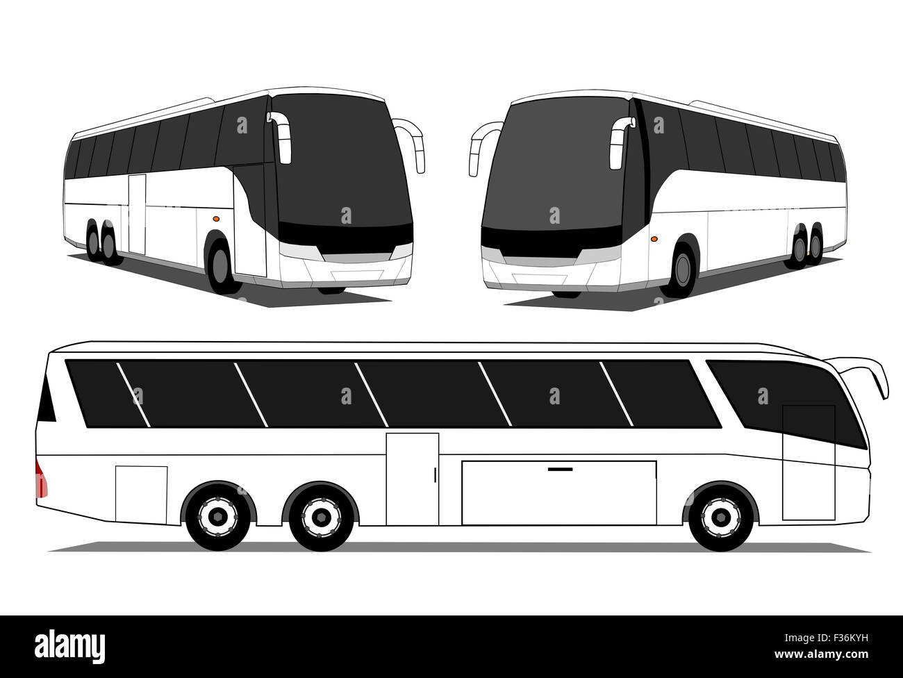 Coach trip vector Cut Out Stock Images & Pictures - Alamy