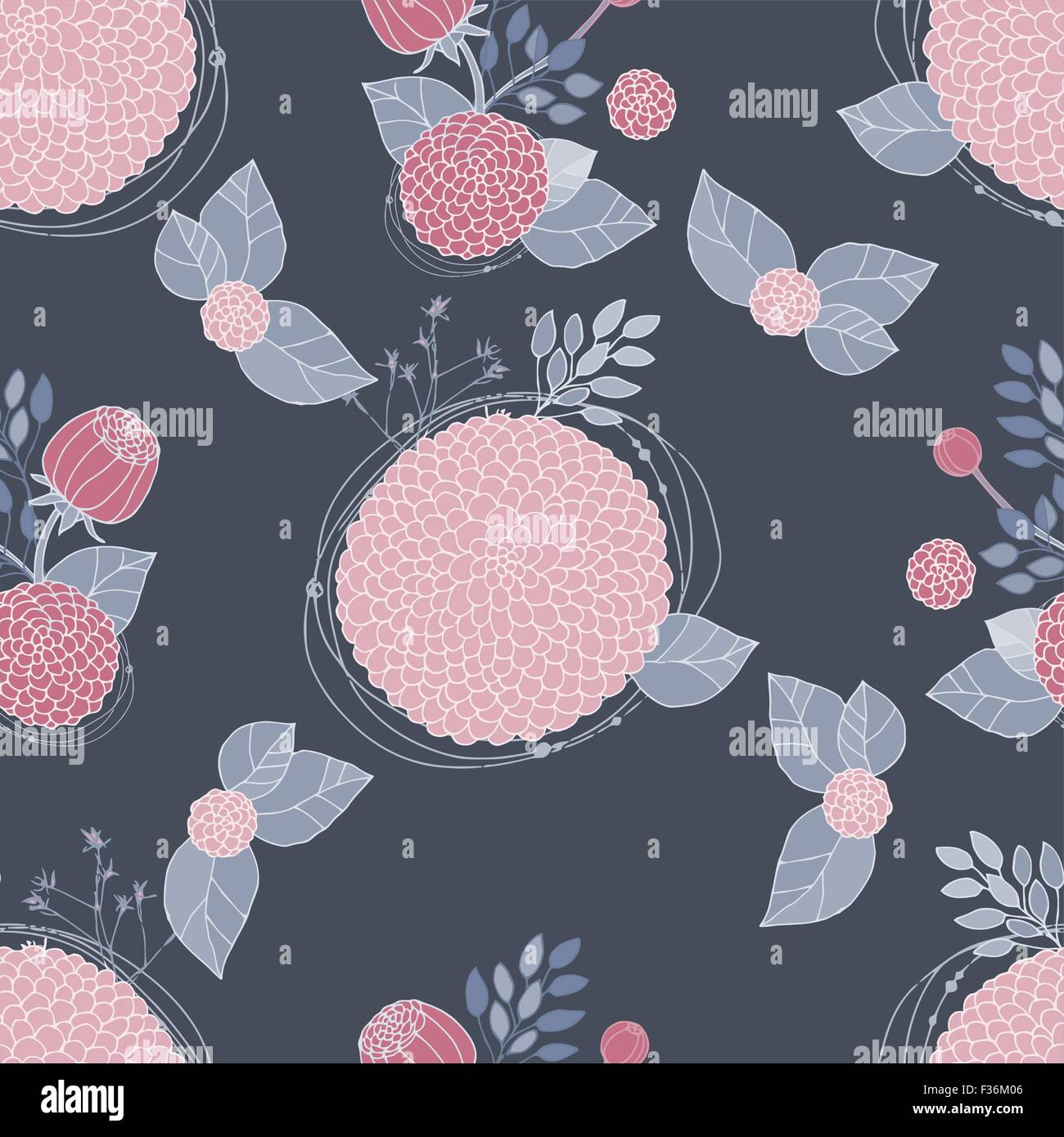 Seamless texture with asters Stock Vector Image & Art - Alamy
