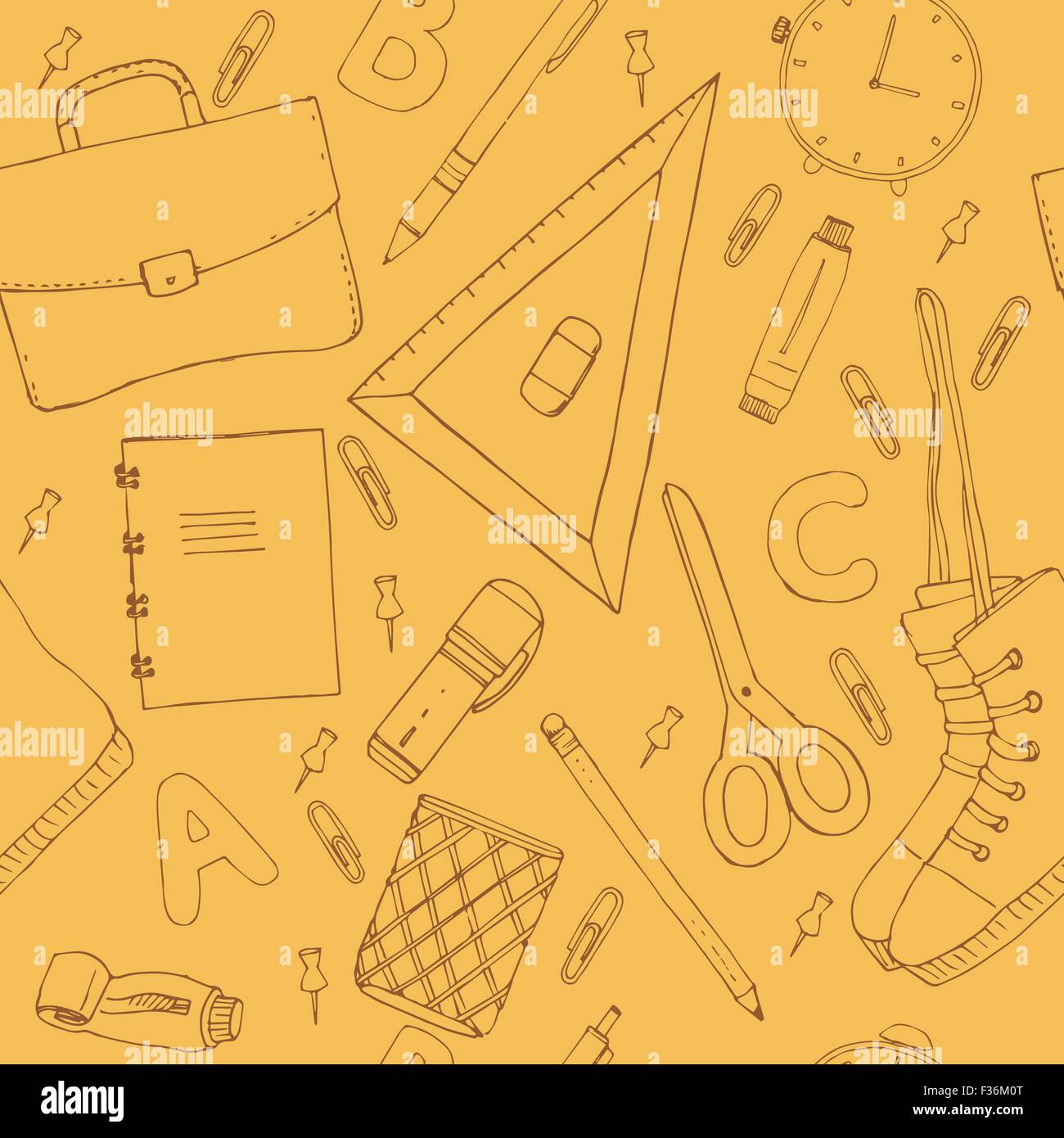 Hand drawn school symbols Stock Vector Image & Art - Alamy