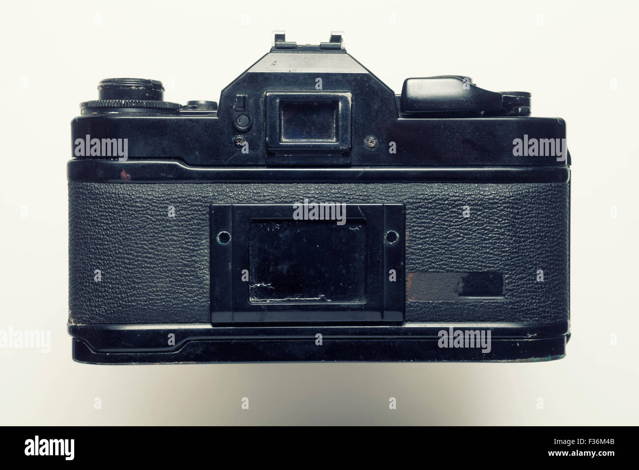 Back view of retro photo camera Stock Photo - Alamy