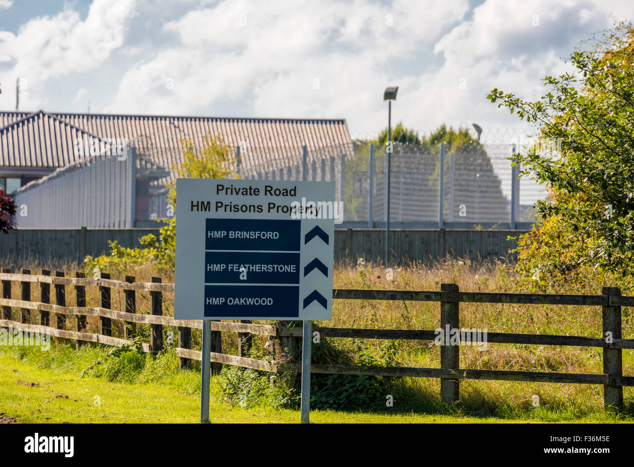 Sign for Her Majesty's prisons in Wolverhampton West midlands UK Stock ...