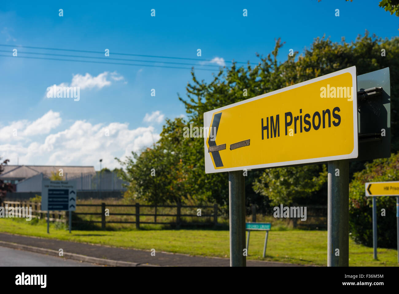 Sign for Her Majesty's prisons in Wolverhampton West midlands UK Stock ...