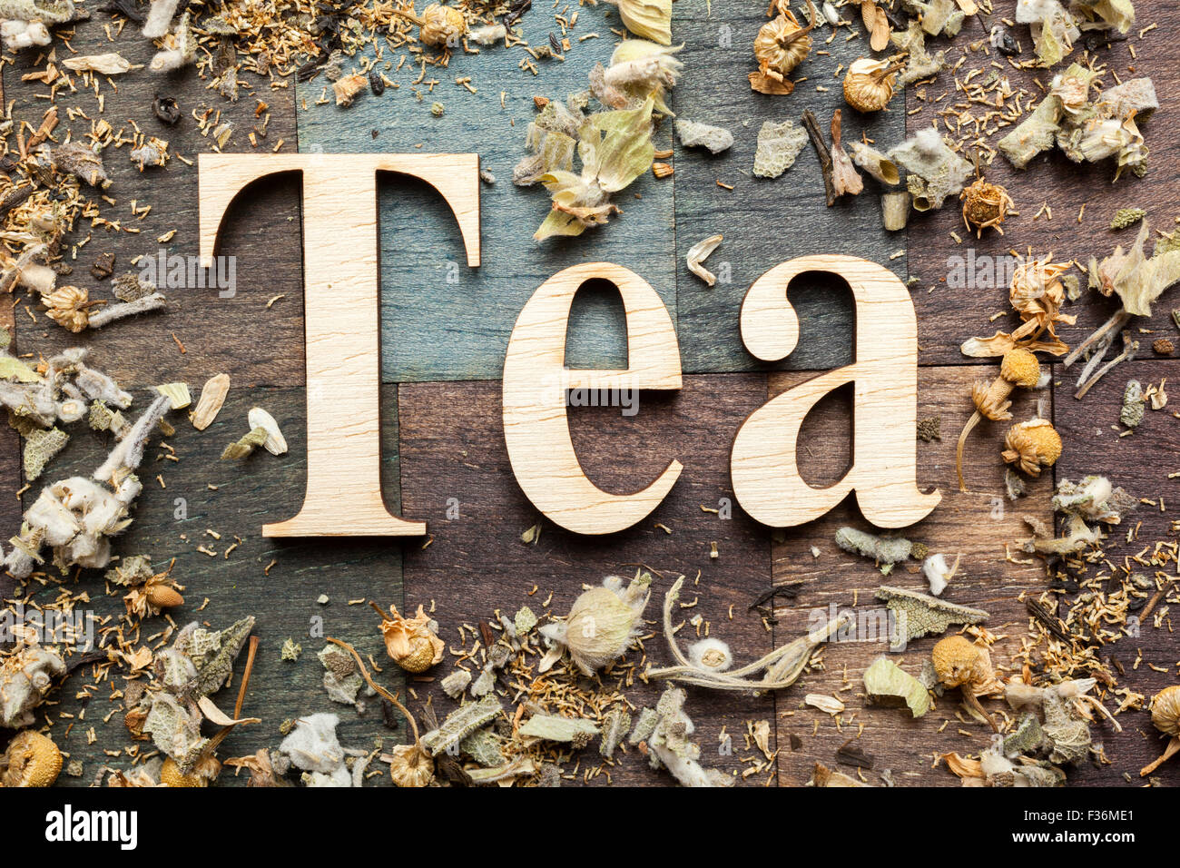 Green tea the words hi-res stock photography and images - Alamy