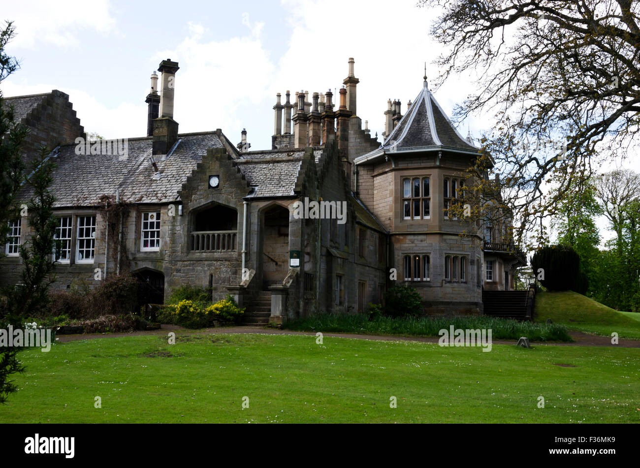The back of Lauriston Castle in Edinburgh, Scotland Stock Photo - Alamy