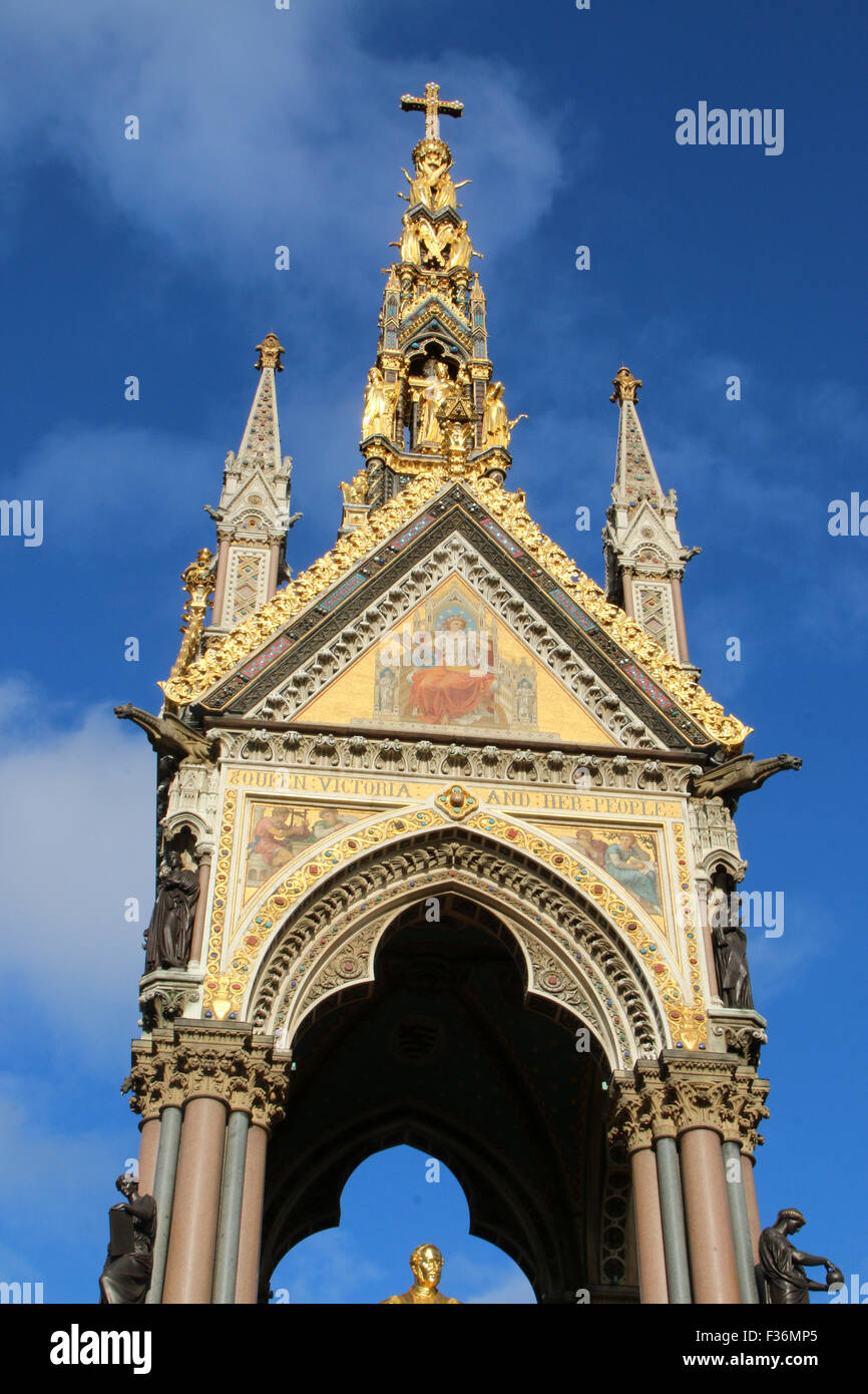 The Albert Memorial Kensington Gardens London Stock Photo - Alamy