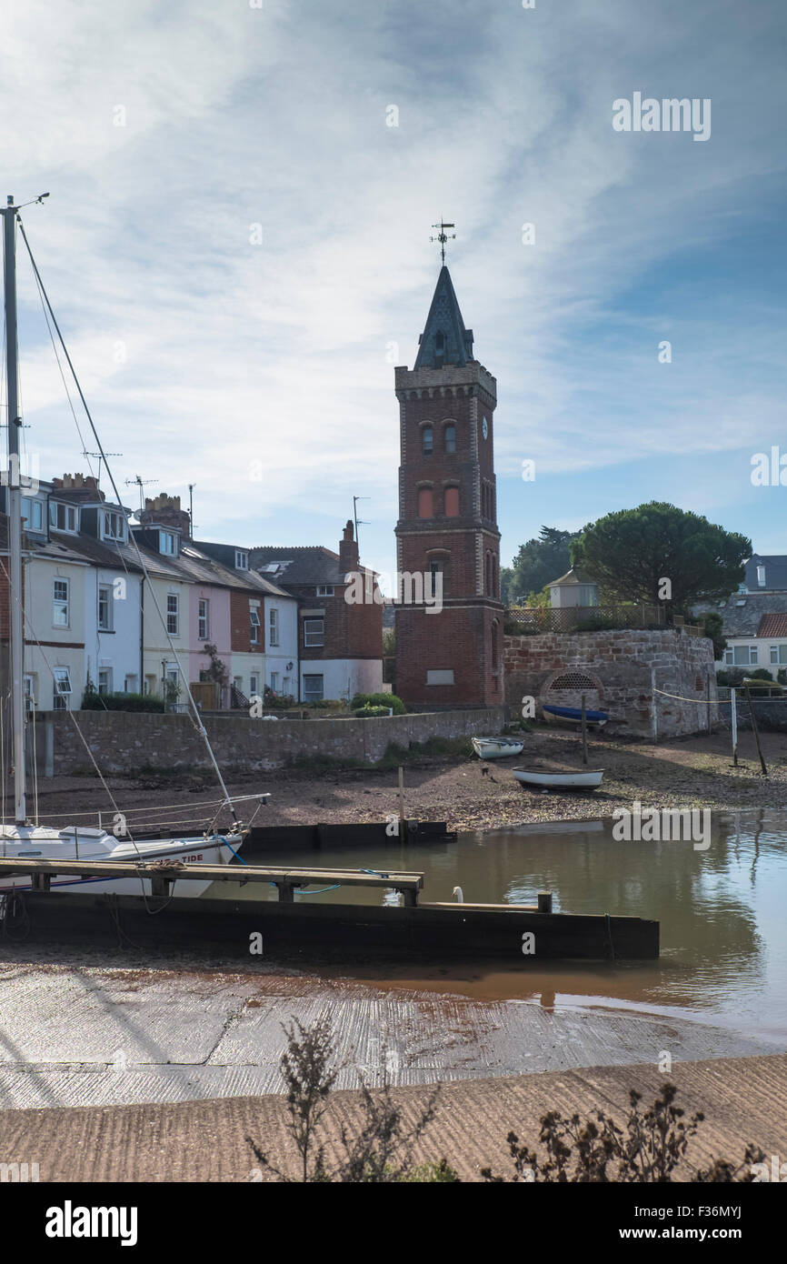 Lympstone a coastal village in East Devon England UK St Peters Tower ...