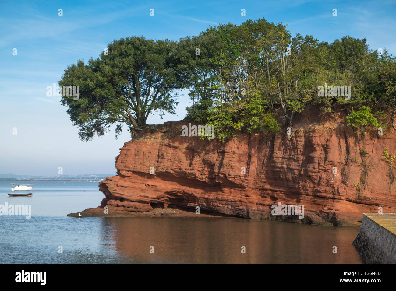 Lympstone a coastal village in East Devon England UK the Cliff Stock ...