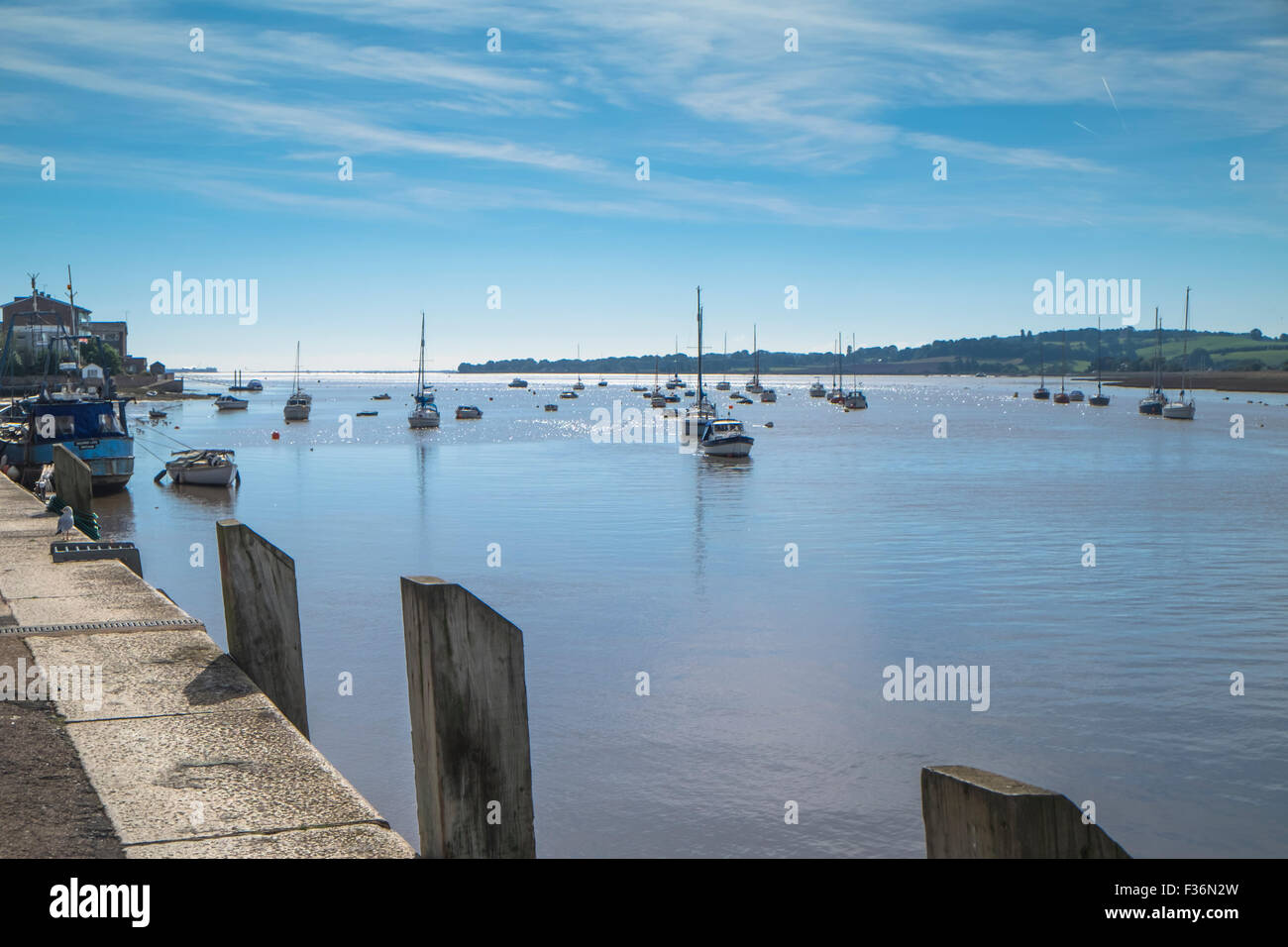 Topsham a village on the River Eve in East Devon England UK Stock Photo ...