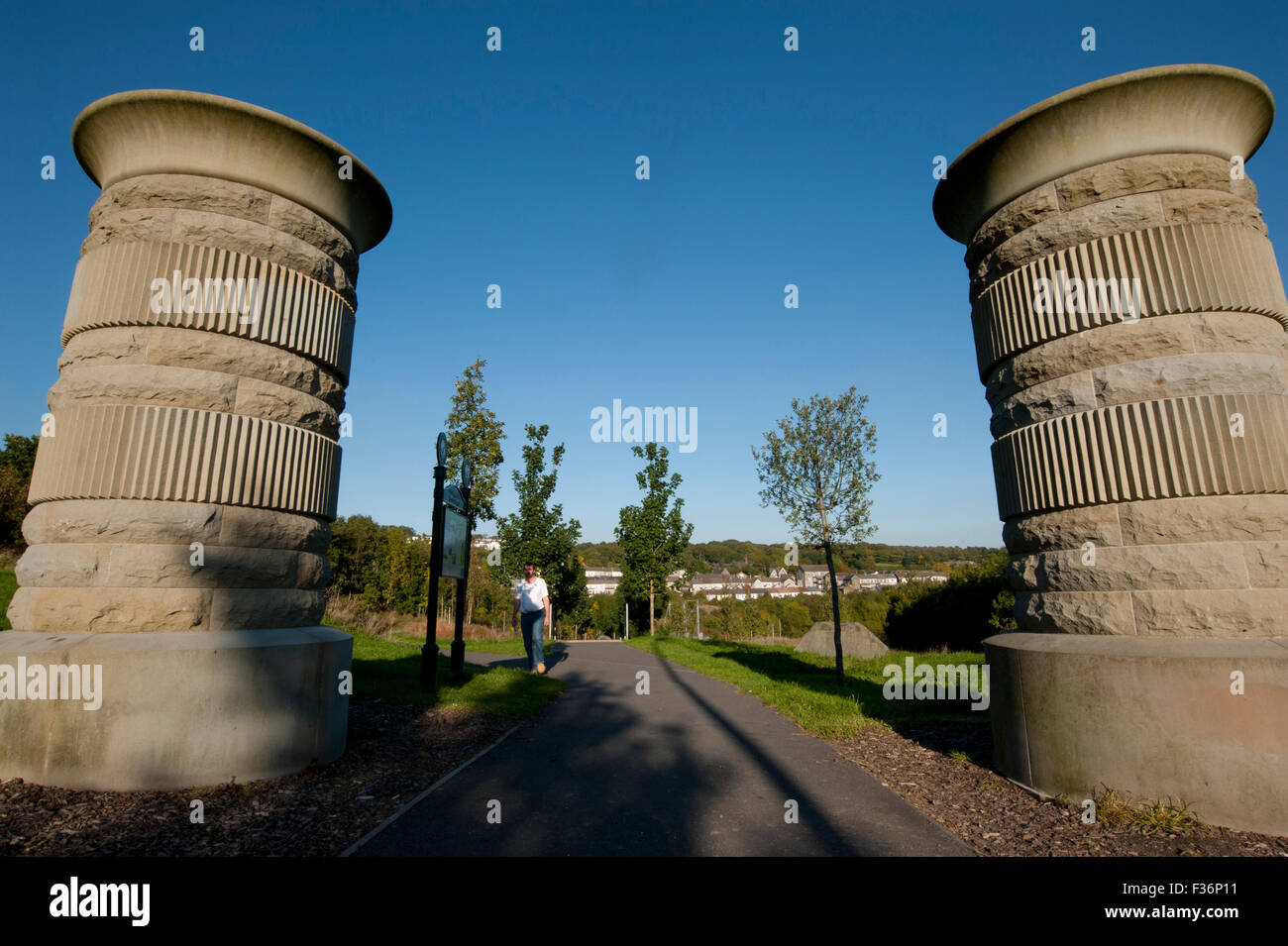 Rhymney valley, Wales, UK. 30th September, 2015. The former site of two ...