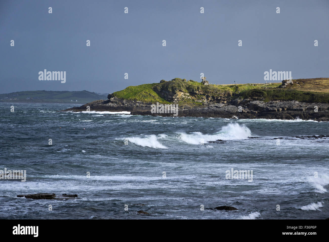 Creevy coast path Stock Photo - Alamy