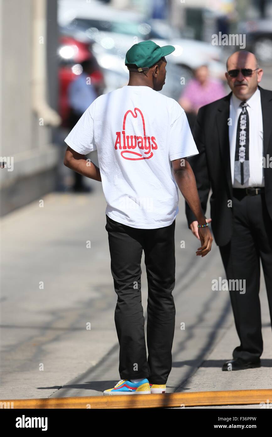 Tyler The Creator seen arriving before his live performance on Jimmy ...