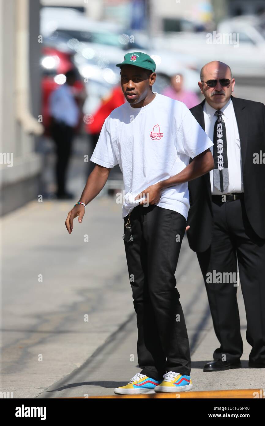 Tyler The Creator seen arriving before his live performance on Jimmy ...