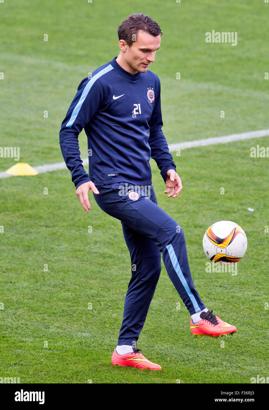 Captain of Sparta David Lafata attends a training session prior to the ...