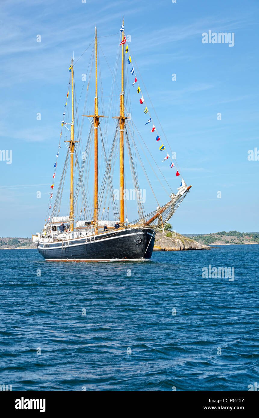 one old sail ship from sweden westcoast beutiful Stock Photo - Alamy