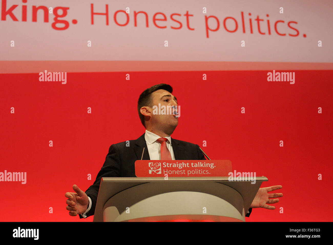 Andy Burnham, Shadow Home Secretary Stock Photo - Alamy