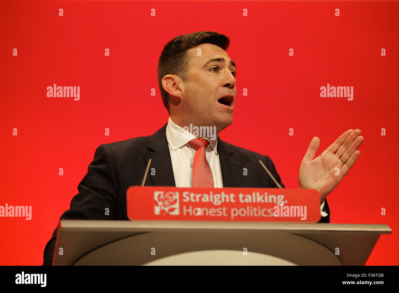 Andy Burnham, Shadow Home Secretary Stock Photo - Alamy