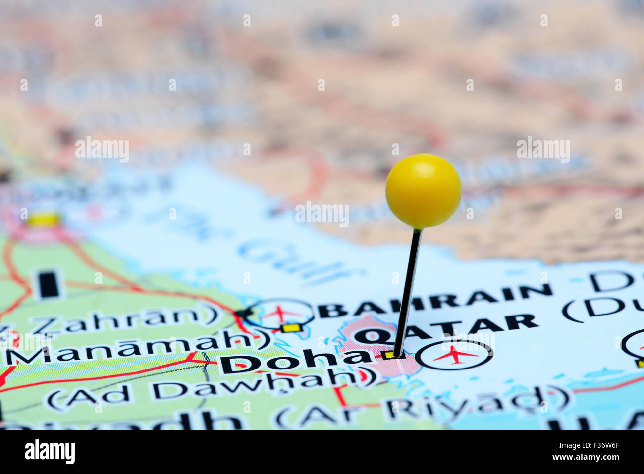 Doha map hi-res stock photography and images - Alamy