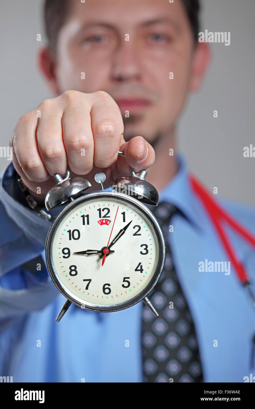 Doctor time clock hi-res stock photography and images - Alamy