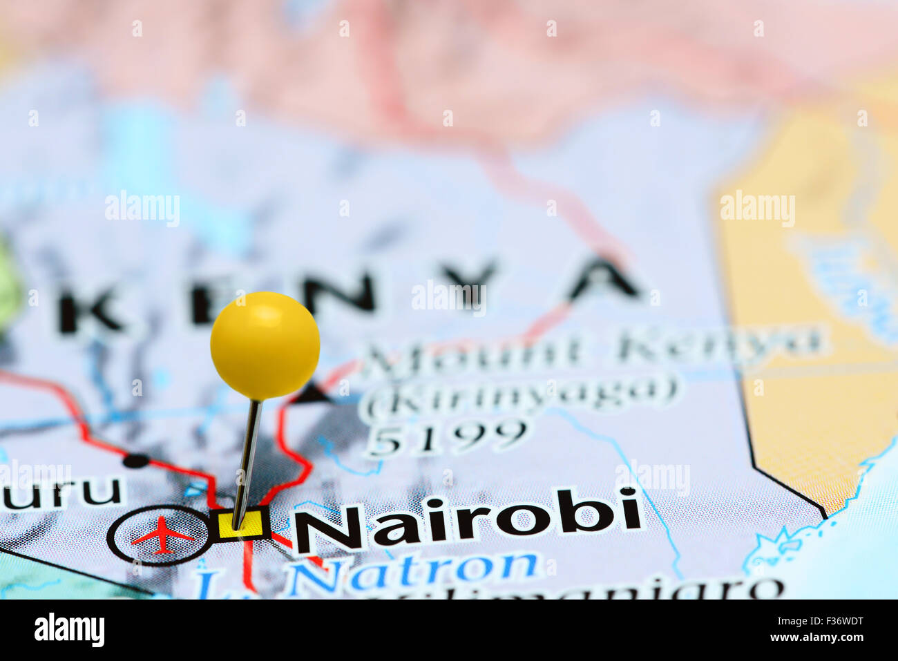 Map push pin kenya hi-res stock photography and images - Alamy
