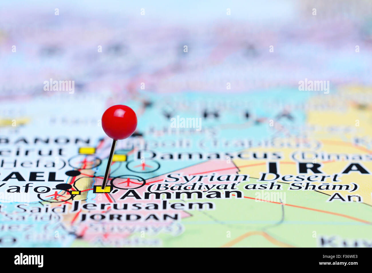Amman jordan map hi-res stock photography and images - Alamy