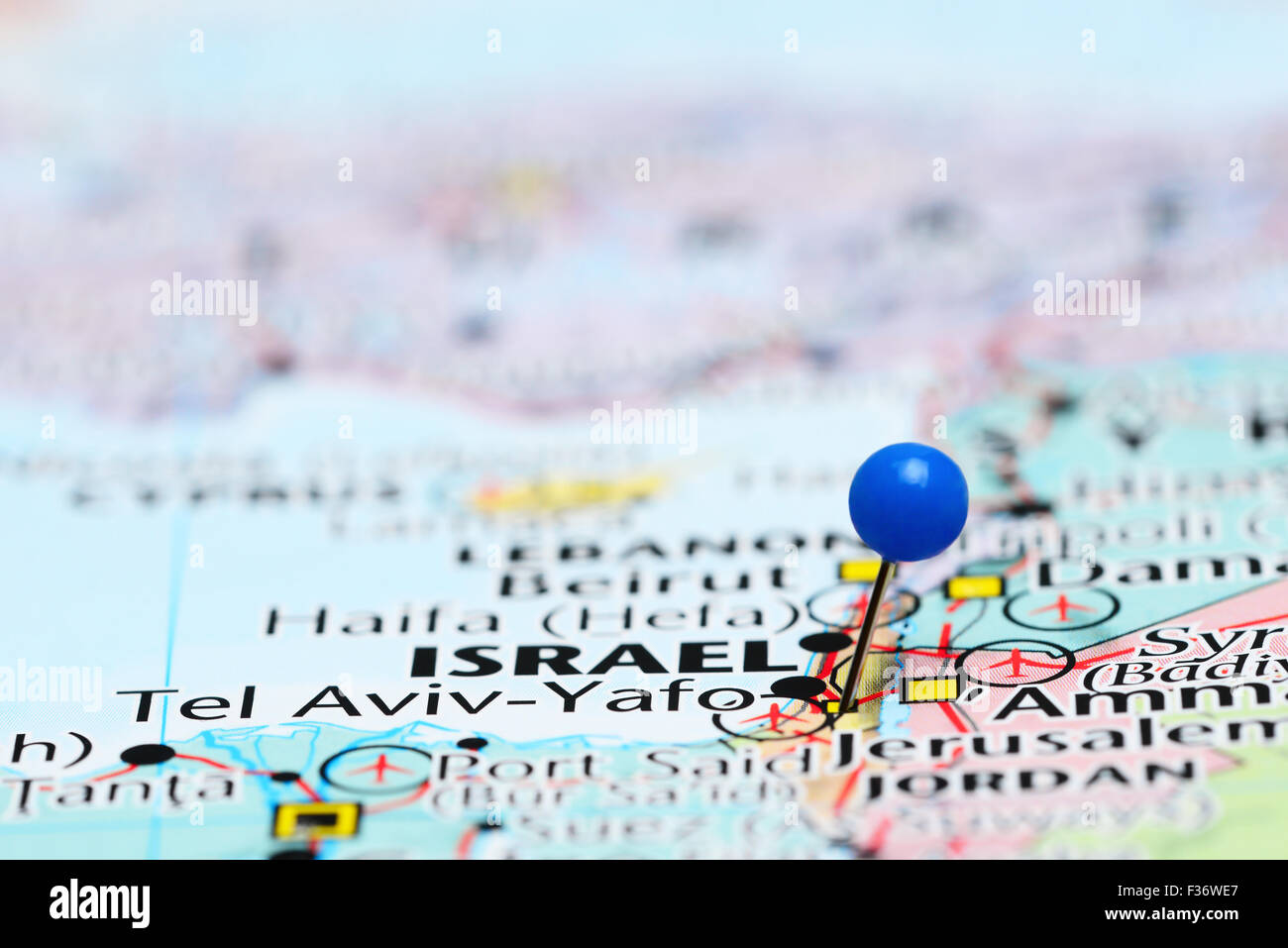 Map of tel aviv hi-res stock photography and images - Alamy