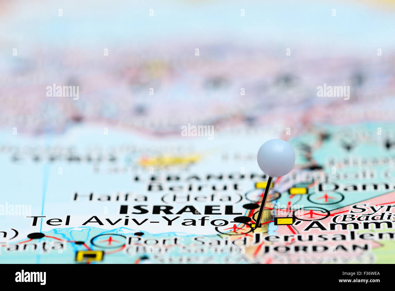 Map of tel aviv hi-res stock photography and images - Alamy