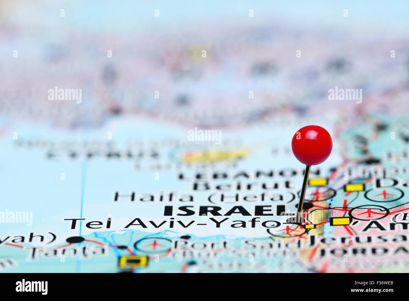 Map of tel aviv hi-res stock photography and images - Alamy