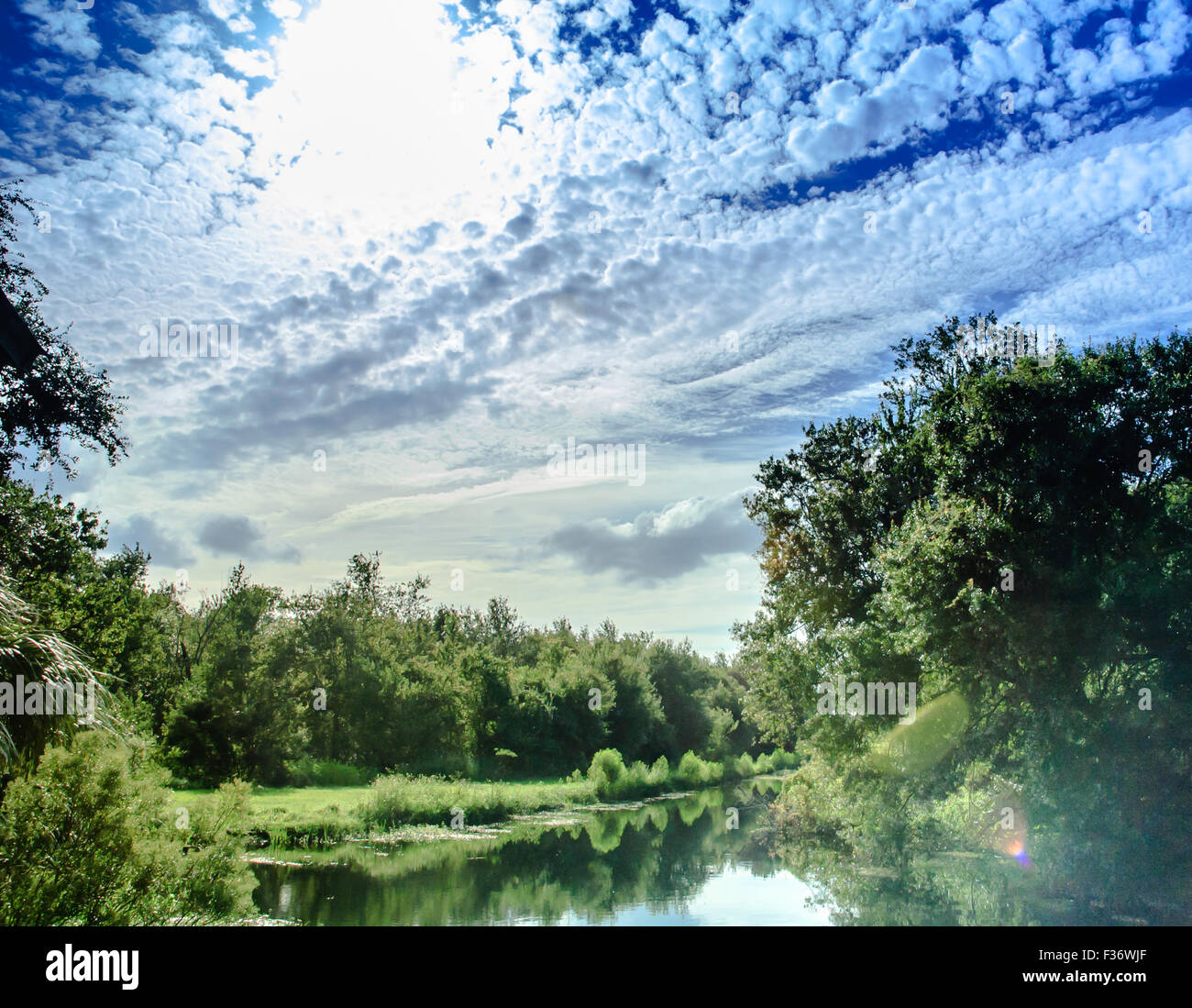 Bumpy Clouds on the blue sky background Stock Photo - Alamy