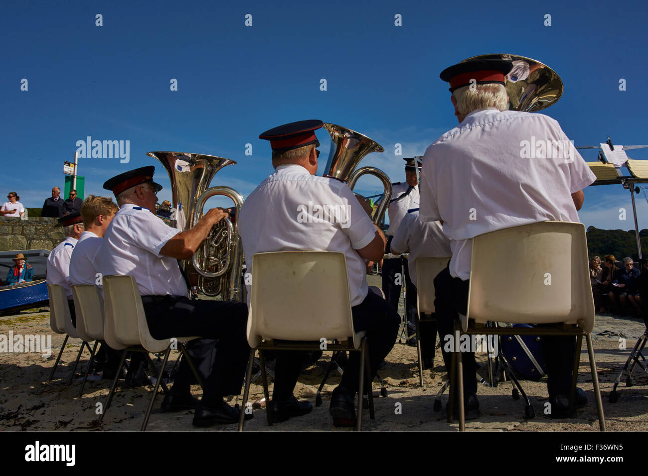 Open air church service Stock Photo - Alamy
