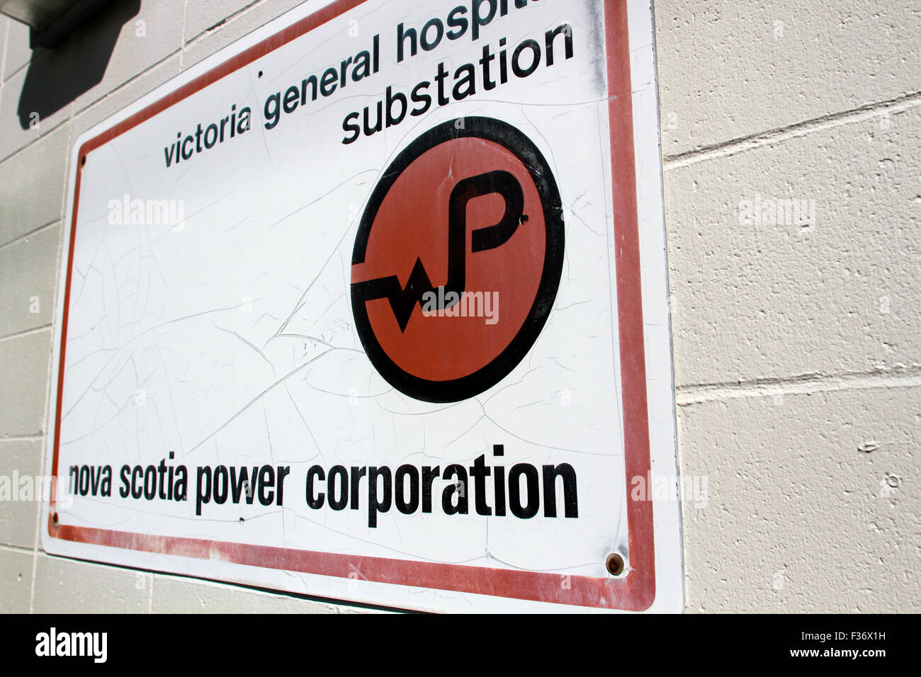 A Nova Scotia Power substation at the Victoria General Hospital in ...